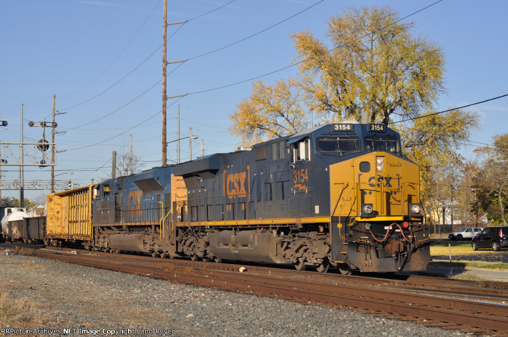 CSXT 3154 On CSX Q 507 Southbound